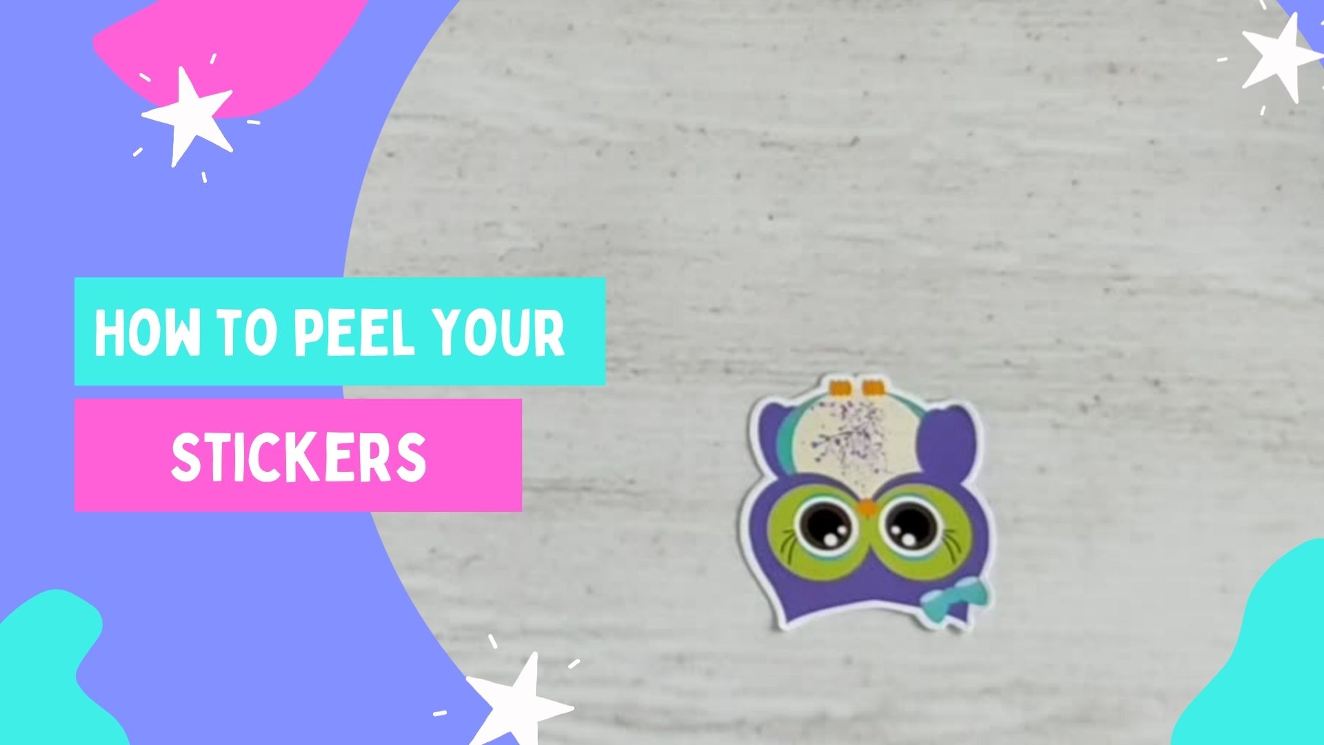 How to peel your stickers – Cute Pixels Shop