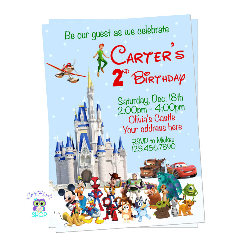 Invitations Boy Disney Characters