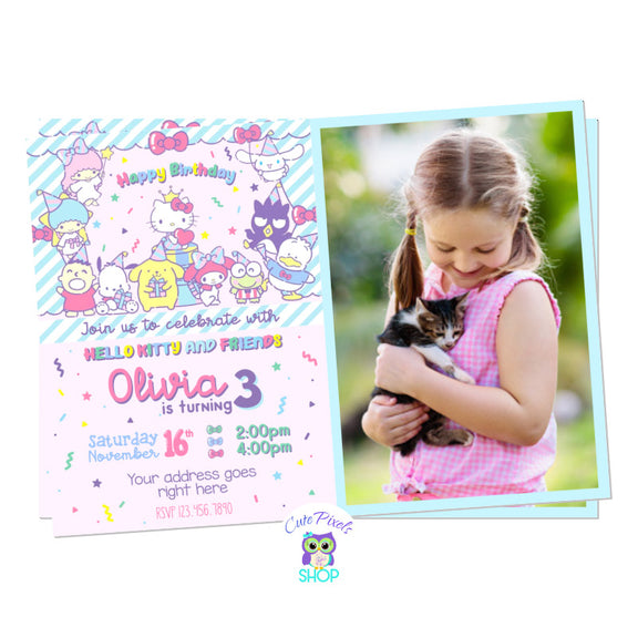 Hello Kitty Invitation - Hello Kitty Friends – Cute Pixels Shop