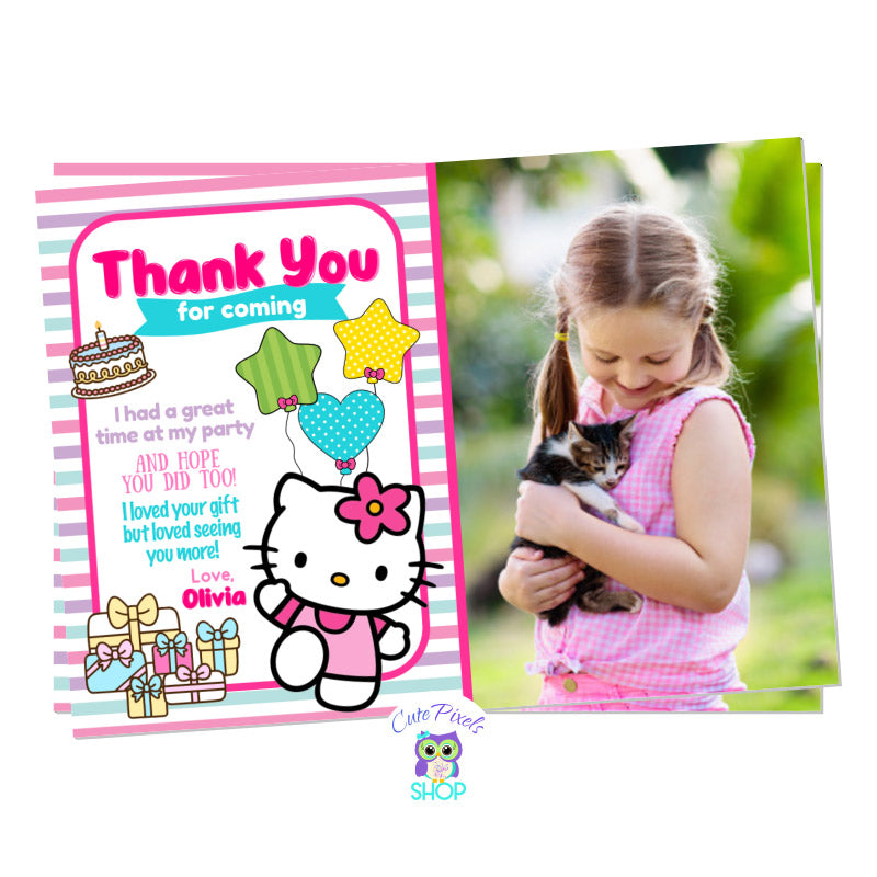 Hello Kitty Thank you Card – Cute Pixels Shop
