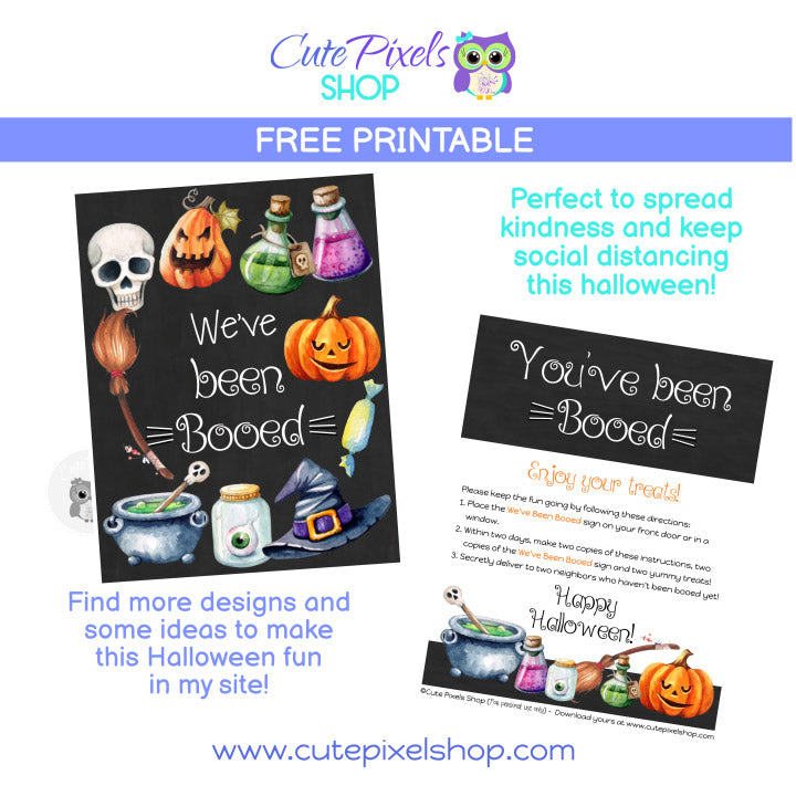 You've Been Booed Halloween Game - Style #01 – Cute Pixels Shop