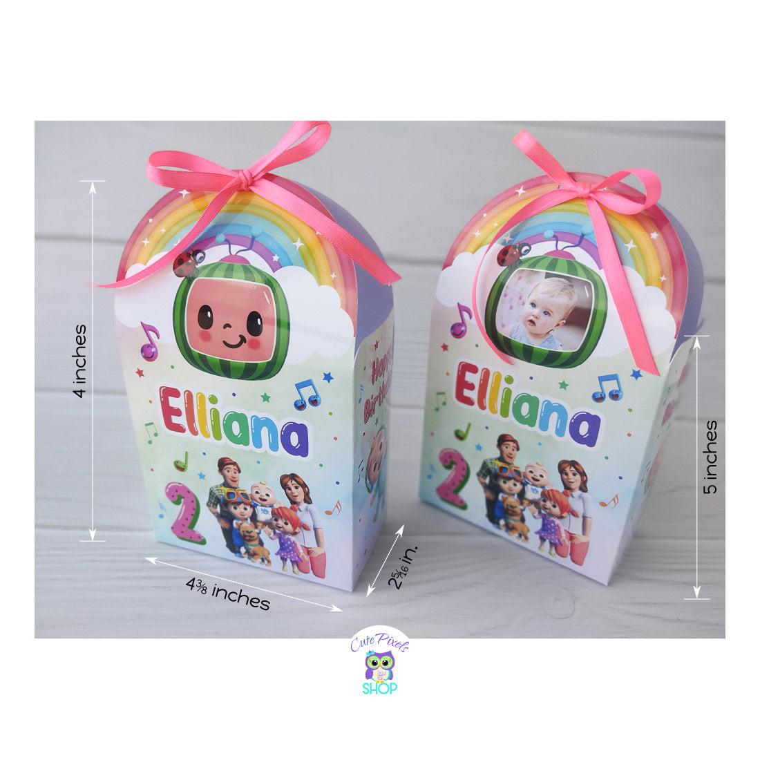Cocomelon Treat Box - Cocomelon Favor Boxes – Cute Pixels Shop