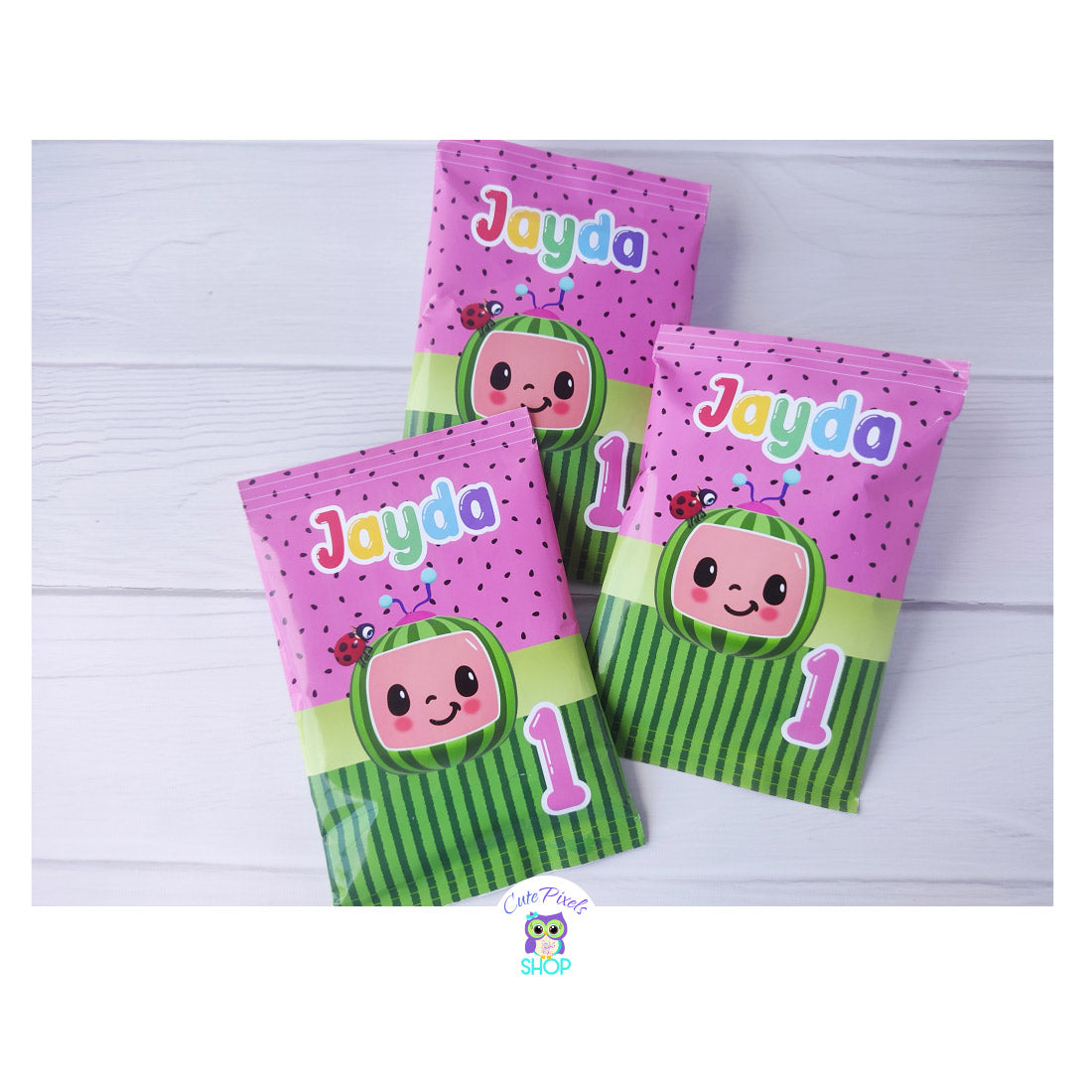Cocomelon Chip Bags - Cocomelon Birthday – Cute Pixels Shop