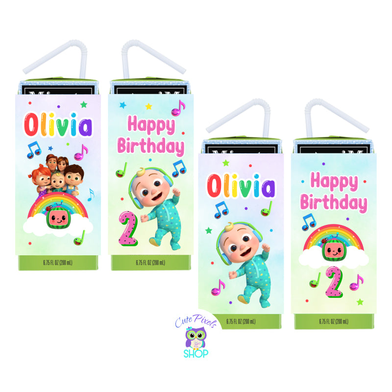 Cocomelon Water Bottle Labels - Cocomelon Party Decorations – Cute ...