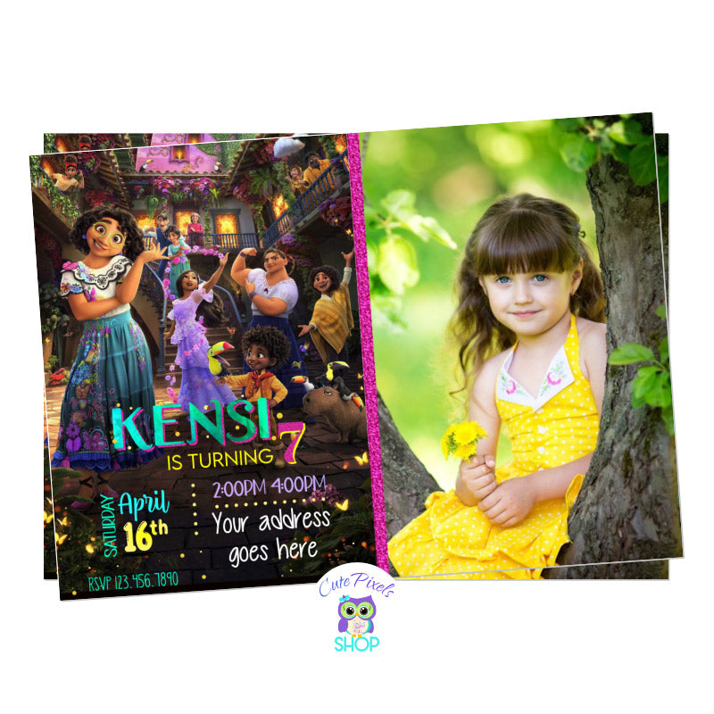 Disney Encanto Invitation - Isabela & Mirabel Invitation – Cute Pixels Shop
