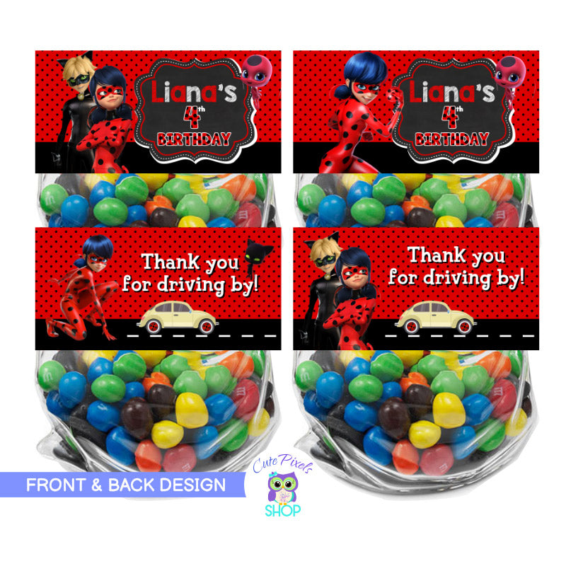 Miraculous Ladybug Bag Toppers - Treat Bags – Cute Pixels Shop