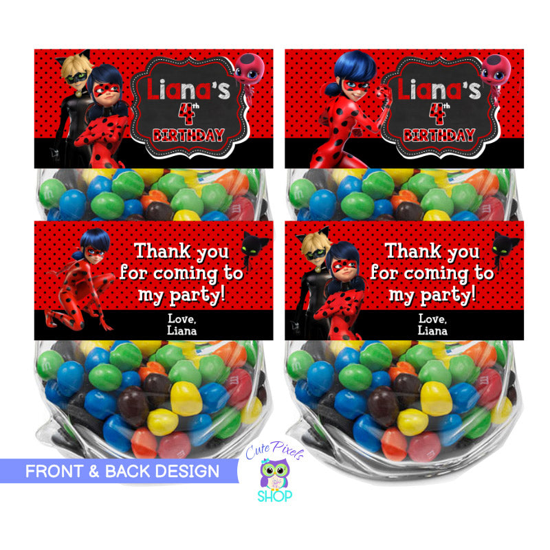 Miraculous Ladybug Bag Toppers - Treat Bags – Cute Pixels Shop