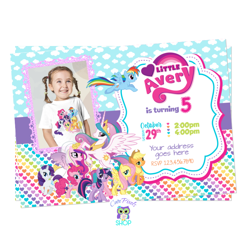 My Little Pony Invitation - Little Pony Invitation – Cute Pixels Shop