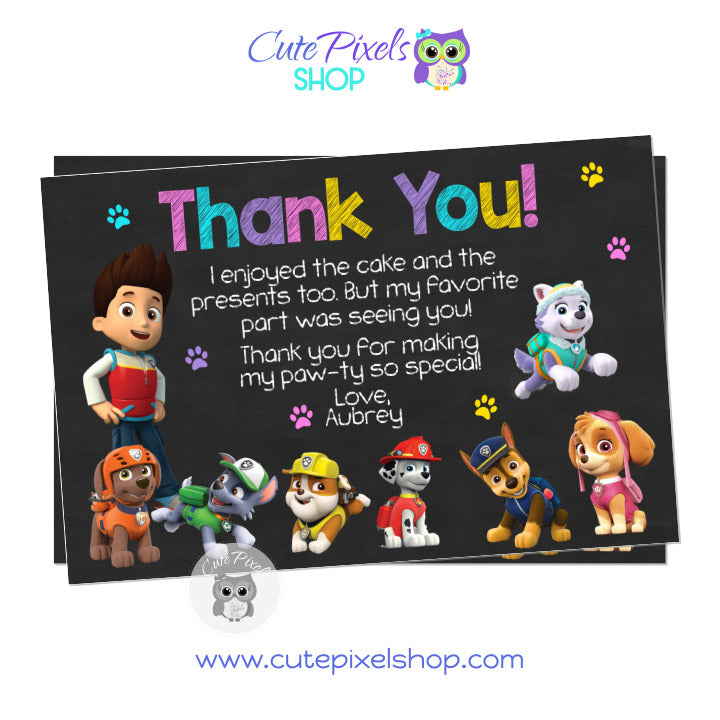 Paw Patrol Card - Paw Patrol Girl – Cute Pixels Shop