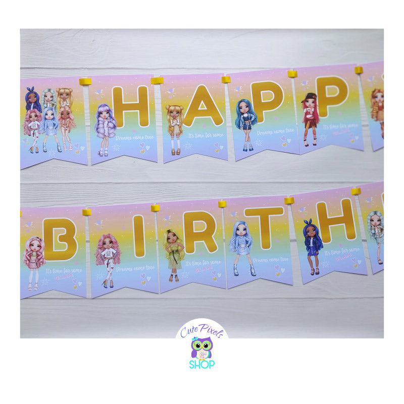 Rainbow High Dolls Banner - Rainbow High in Pastel Colors – Cute Pixels ...