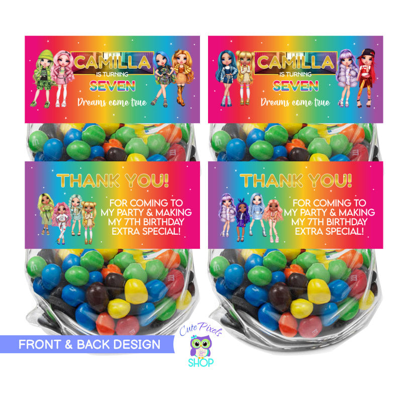 Rainbow High Dolls Bag Toppers - Rainbow High Treats – Cute Pixels Shop