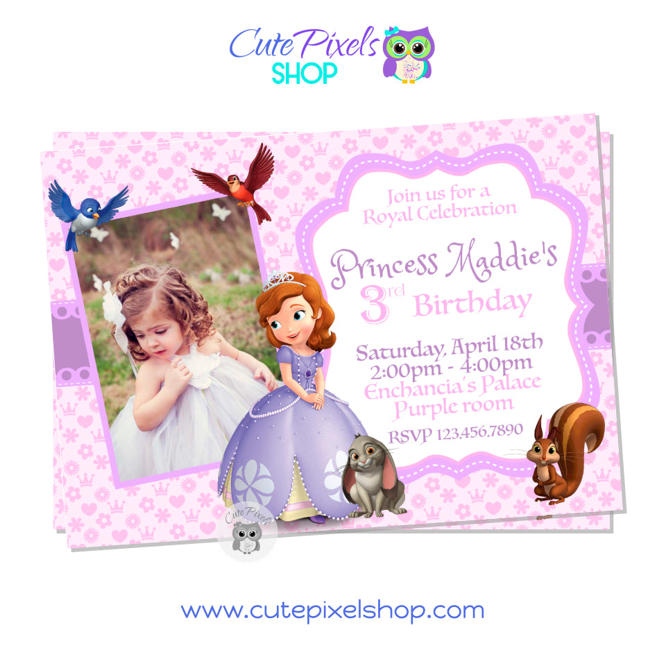 Princess Sophia Invitations Sofia The First Invitations Card 491351